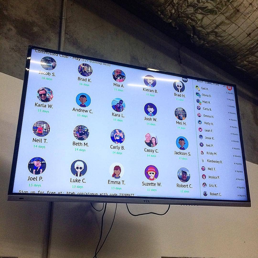 Wirelessly Display Daily Workouts, WOD Activity, Leaderboards, PR Board ...