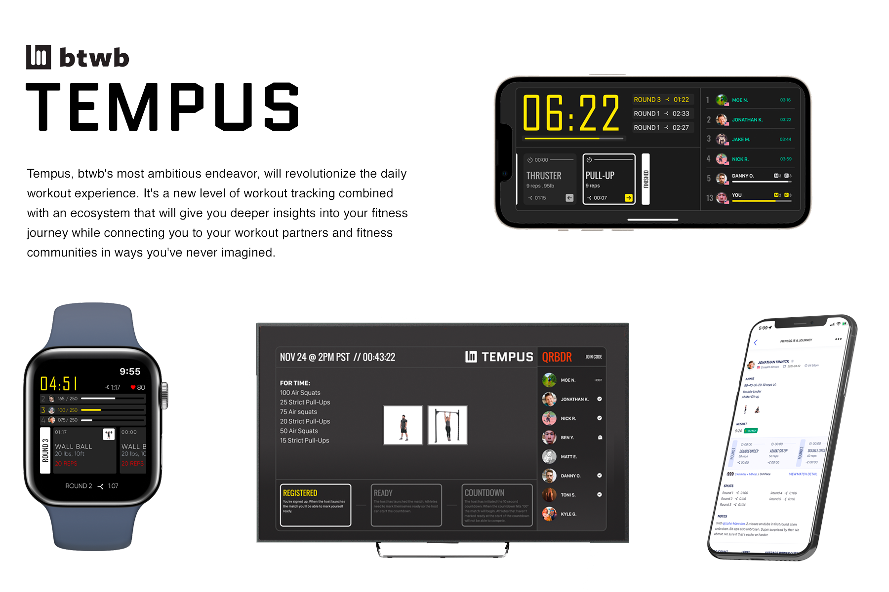 You can now use btwb during your workouts